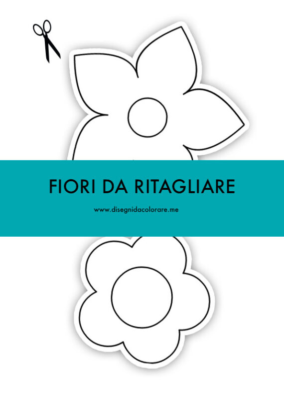 Fiori da ritagliare - Disegni da colorare