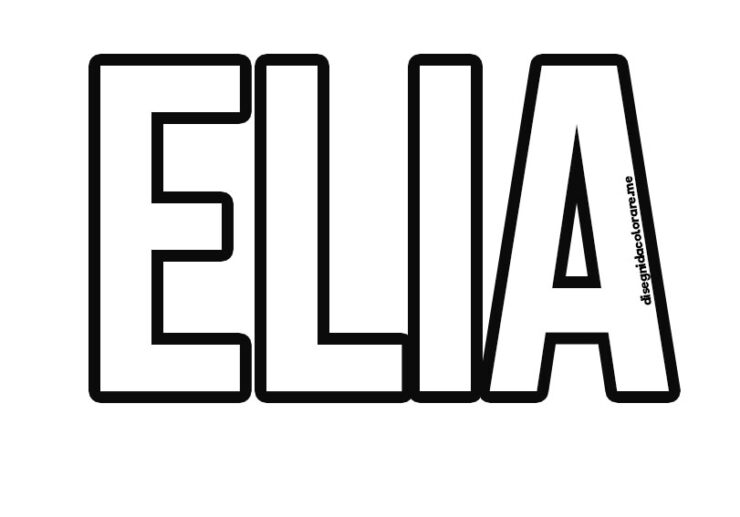 Elia - Disegni da colorare
