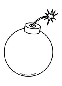 Bomba con scintilla - Disegni da colorare