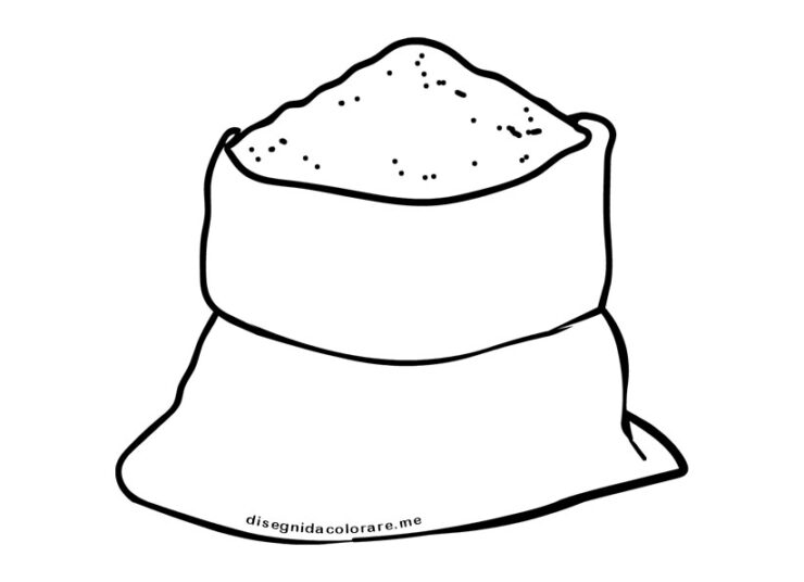 Sacco con farina - Disegni da colorare