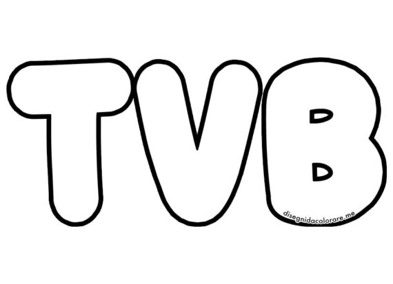 Scritta TVB - Disegni da colorare