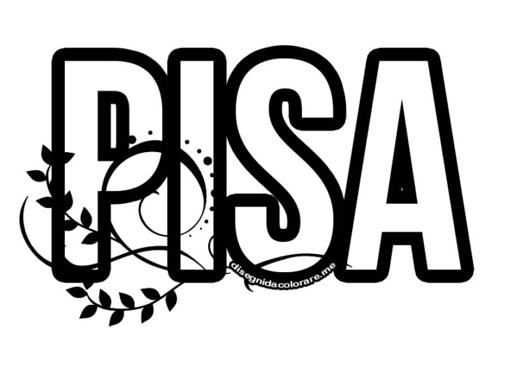 Pisa - Disegni da colorare