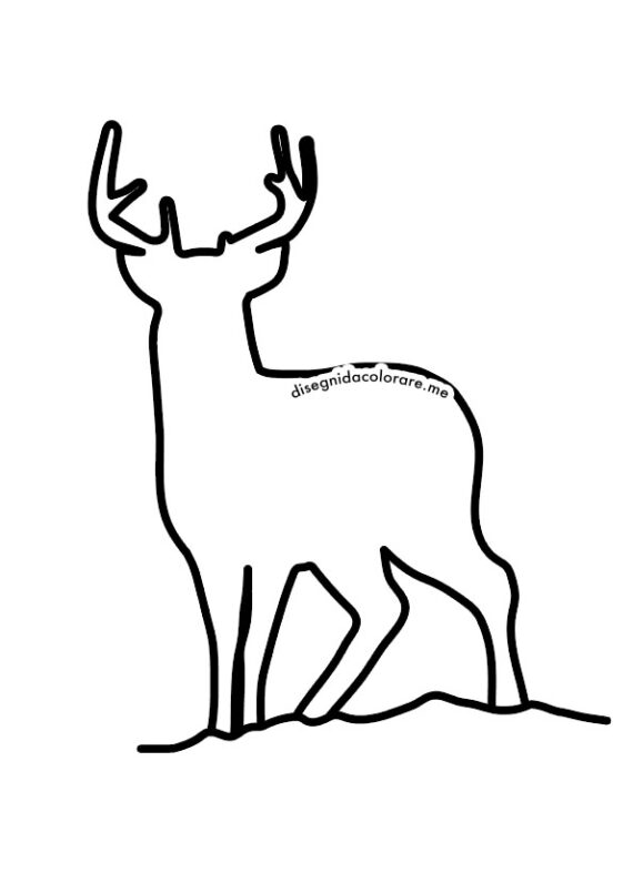 Sagoma cervo - Disegni da colorare