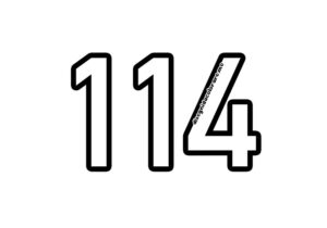 114 numero - Disegni da colorare